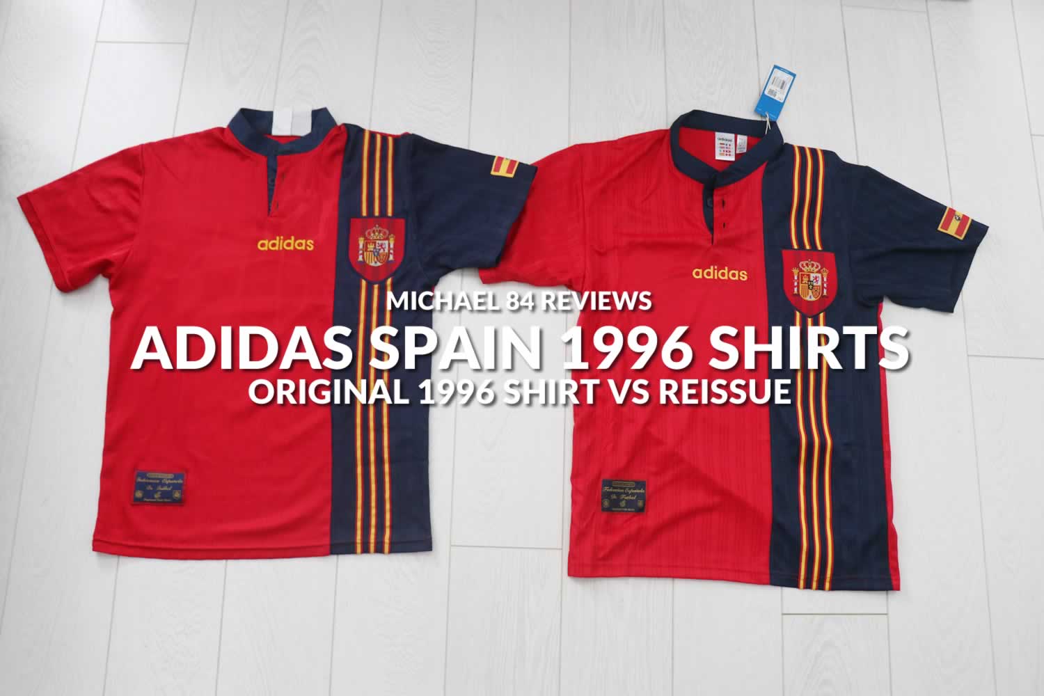 Spain '96 Shirt Adidas Reissue - Here's What It's Like & Comparison To ...